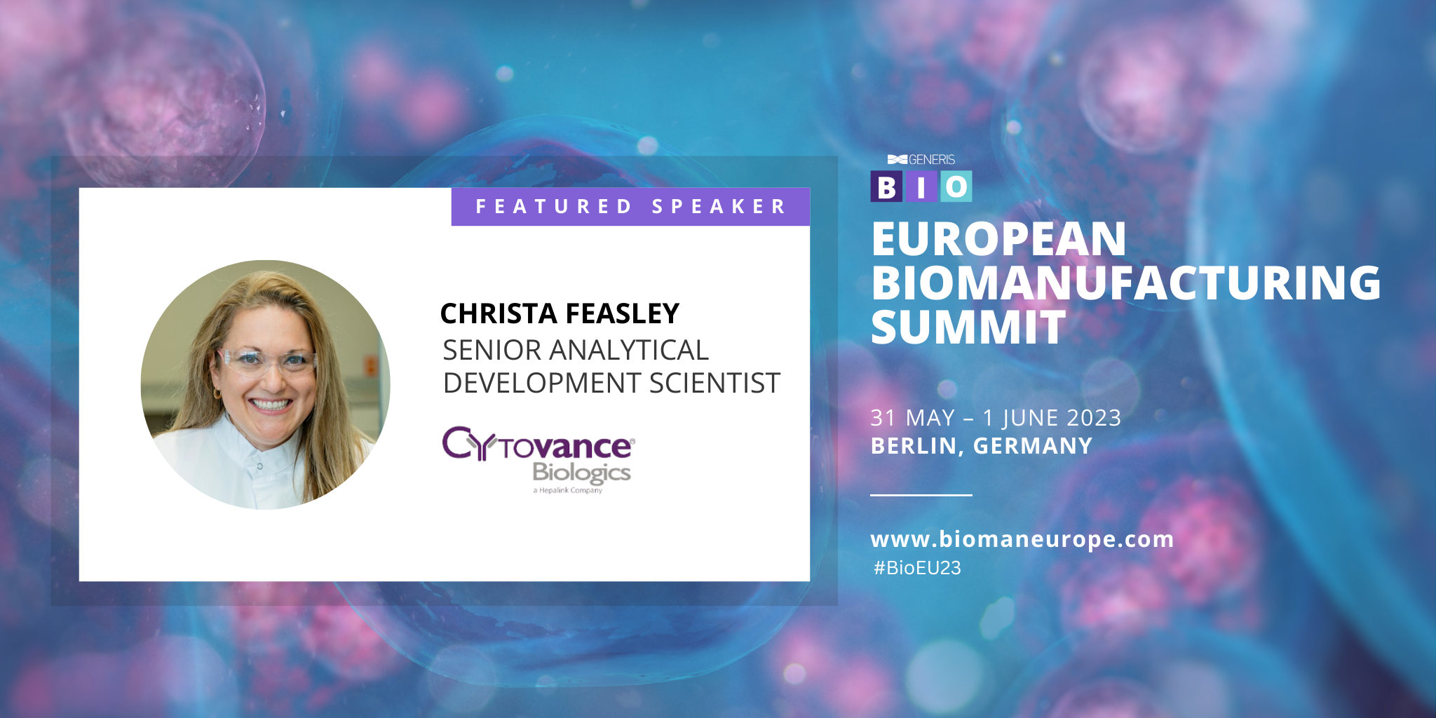 Meet Cytovance at EBMS2023